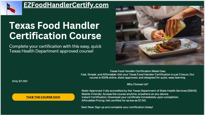 Efficient Texas Food Safety – Ez Food Handler Certify